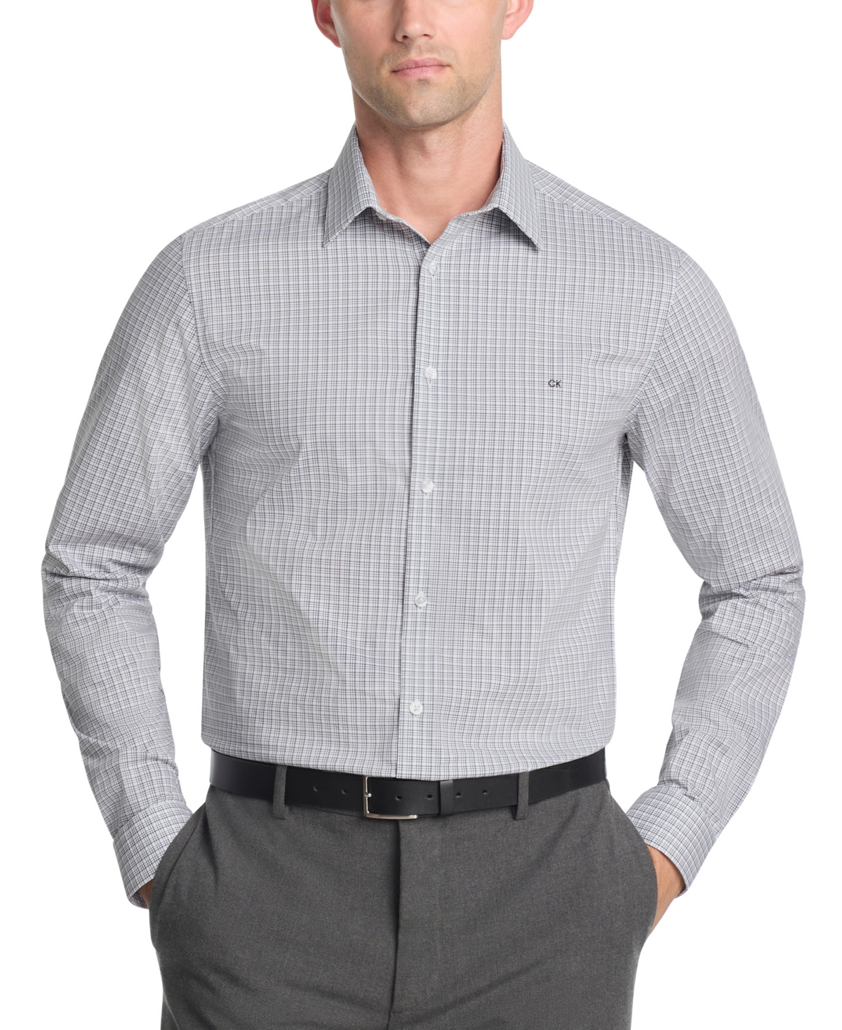 Click here for Calvin Klein Mens Stretch Collar Slim Fit Dress Sh... prices