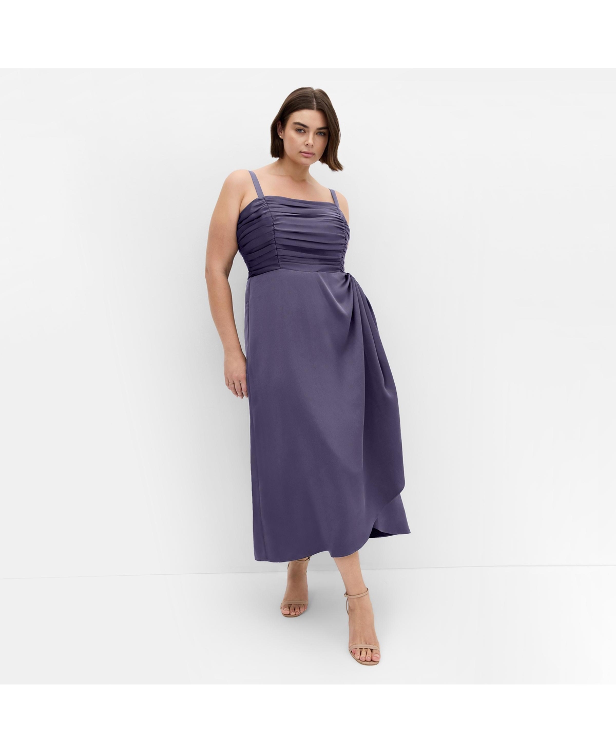 Click here for City Chic Plus Size Ania Dress - Purple prices