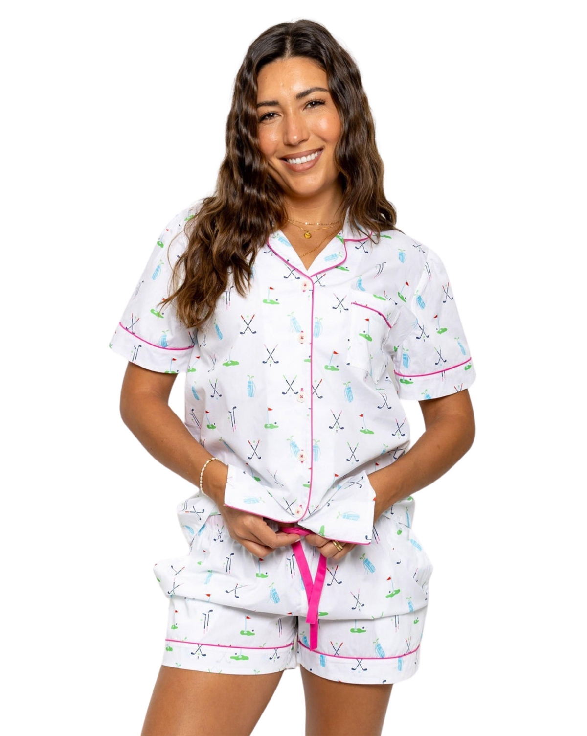 Click here for Sant and Abel Womens Hepburn Gingham Short Pj Set... prices