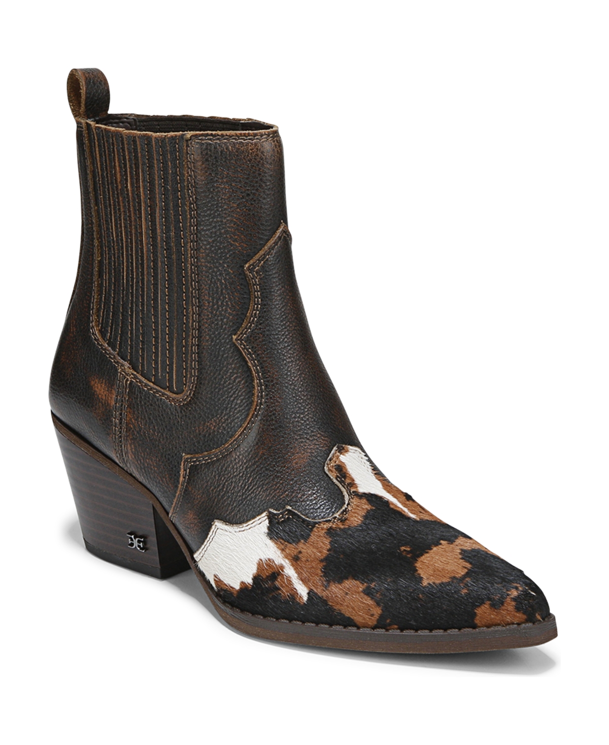 Click here for Sam Edelman Womens West Western Booties - Brown Mu... prices