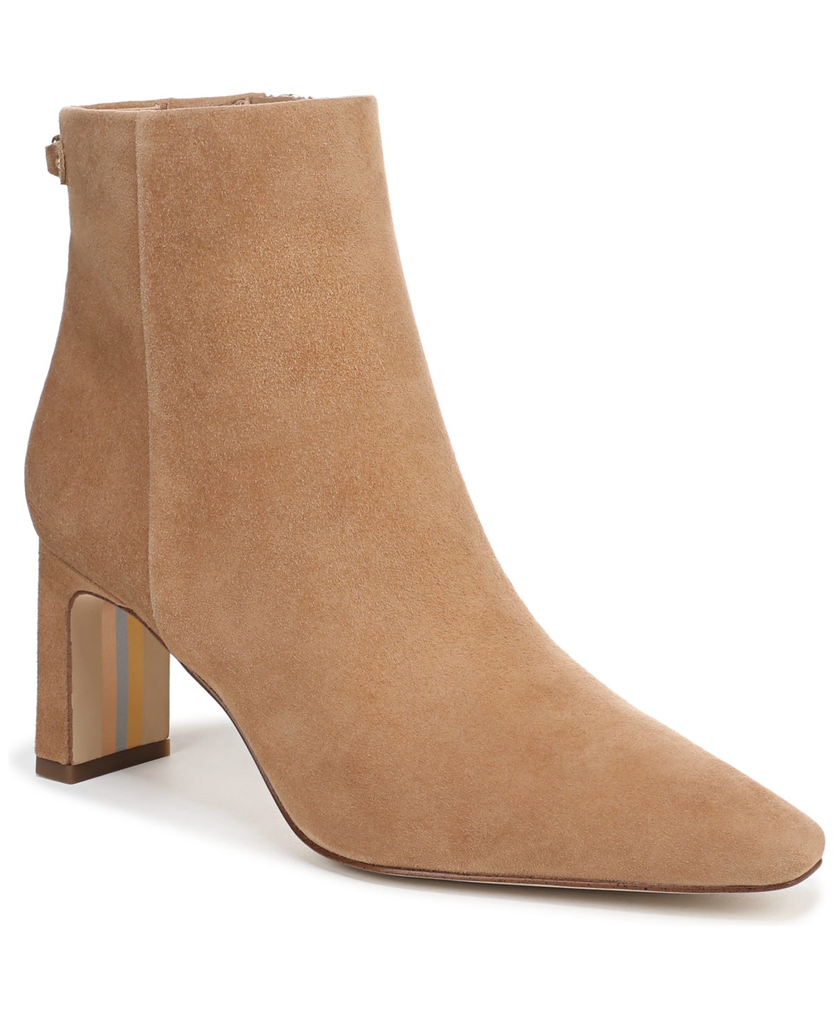 Sam Edelman Womens Saige Zipper Ankle Booties - Cyrpus Tan Suede
