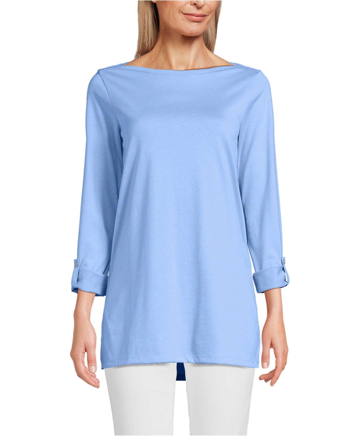 Click here for Lands End Womens Supima Cotton Adjustable 3/4 Slee... prices