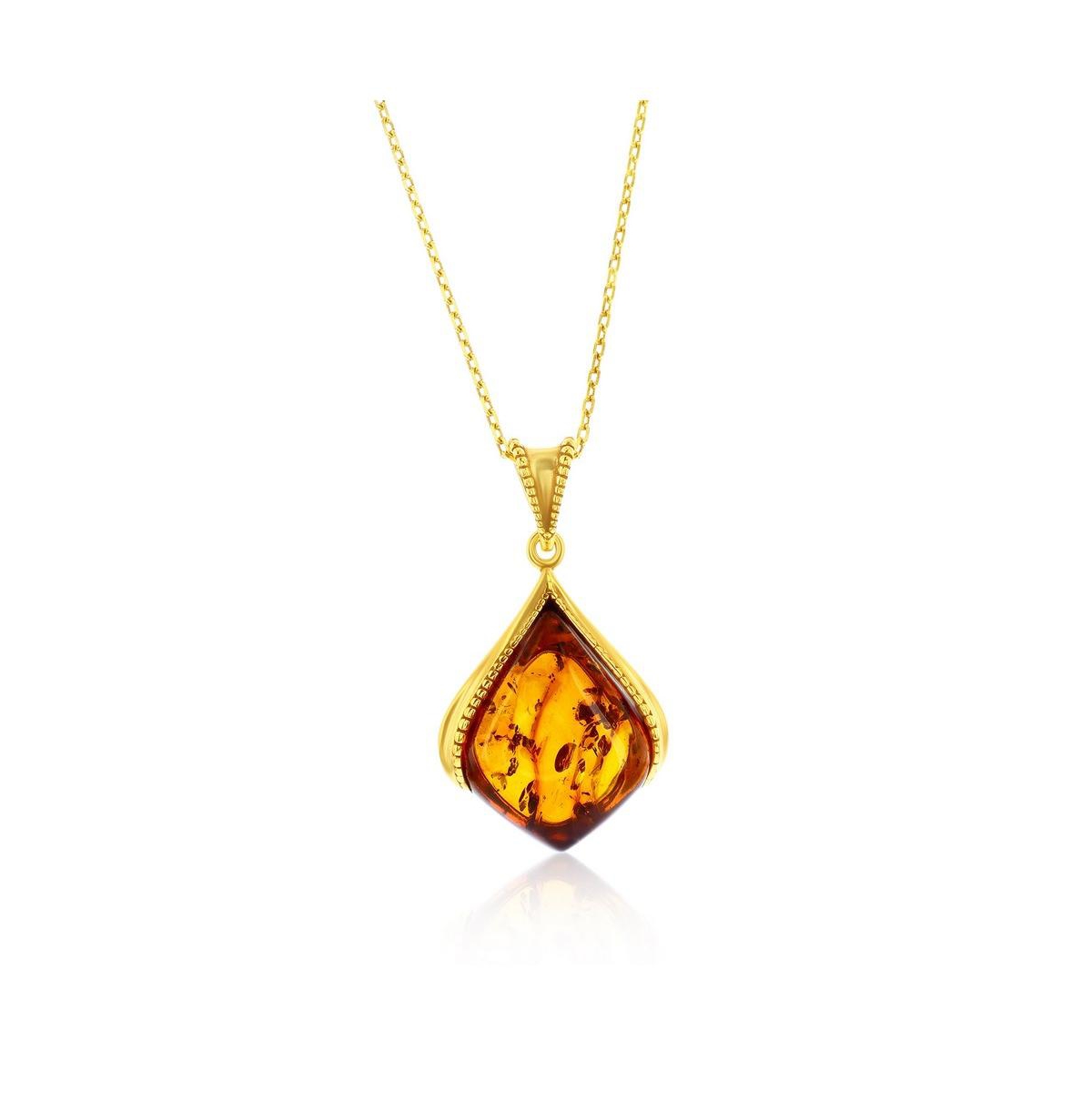 Click here for Caribbean Treasures Sterling Silver  Amber Marquis... prices