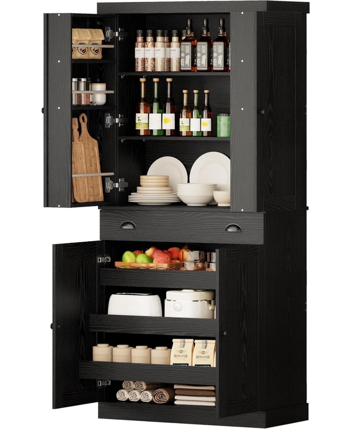 Click here for Ironck Kitchen Pantry with Drawer  Sliding Storage... prices