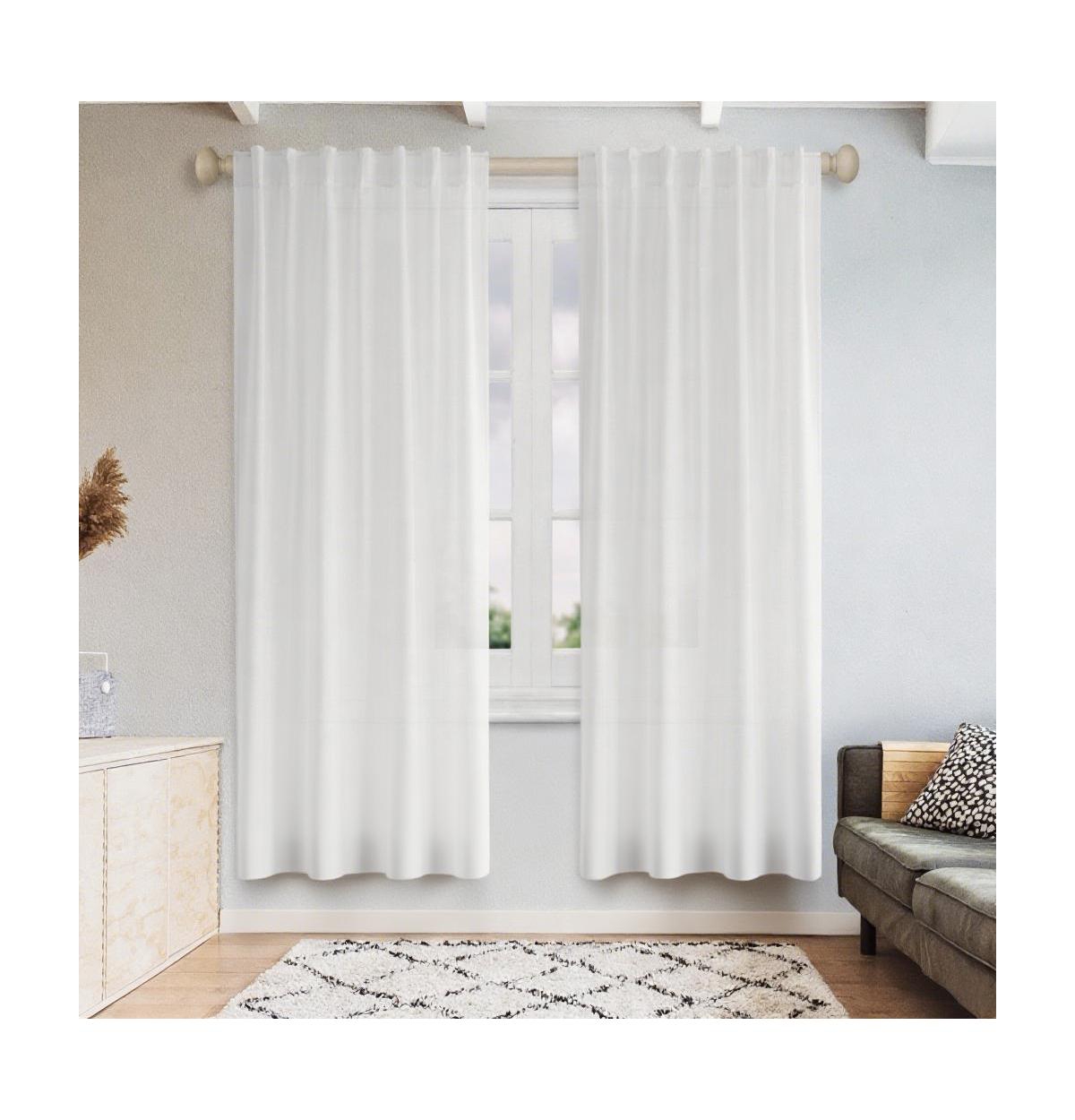 Click here for Awesome Home Short Linen Blend Light Filtering Cur... prices