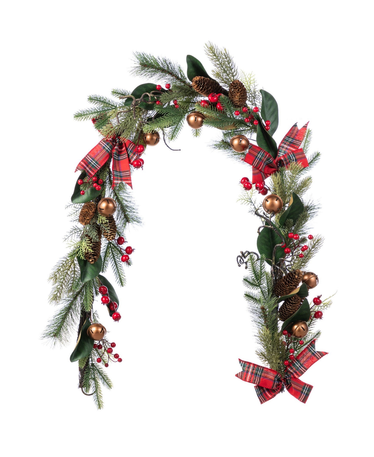 Click here for Glitzhome 6 Christmas Bell  Pinecone and Berry Bow... prices
