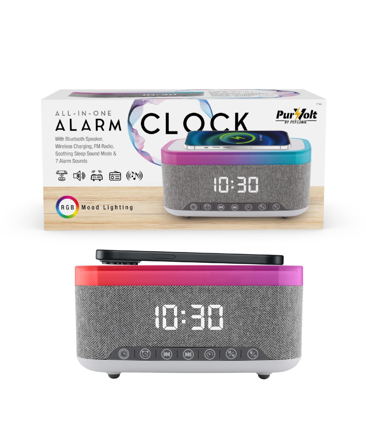 Click here for Pursonic All-in-One Alarm Clock with Bluetooth Spe... prices