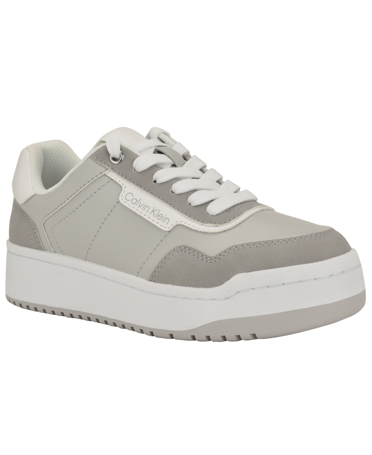 Click here for Calvin Klein Womens Adryen Lace-Up Sneakers - Ligh... prices