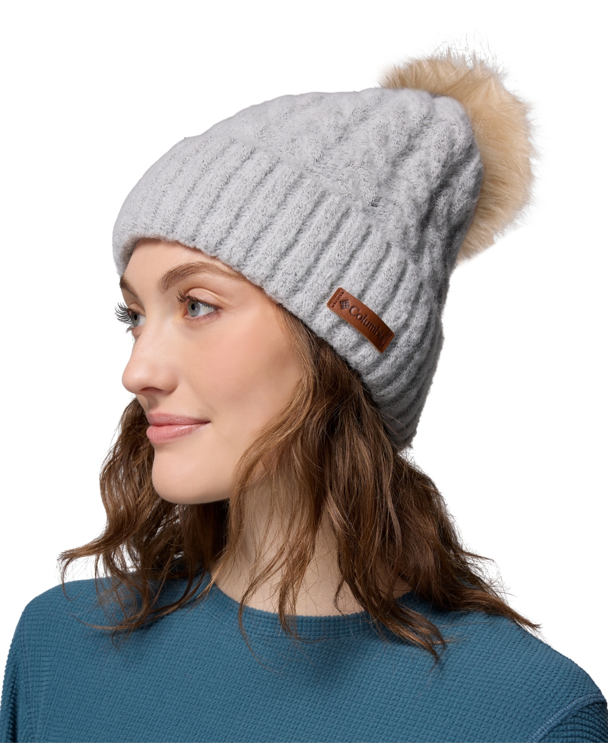 Click here for Columbia Womens Winter Blur Ii Beanie Hat - Sea Sa... prices