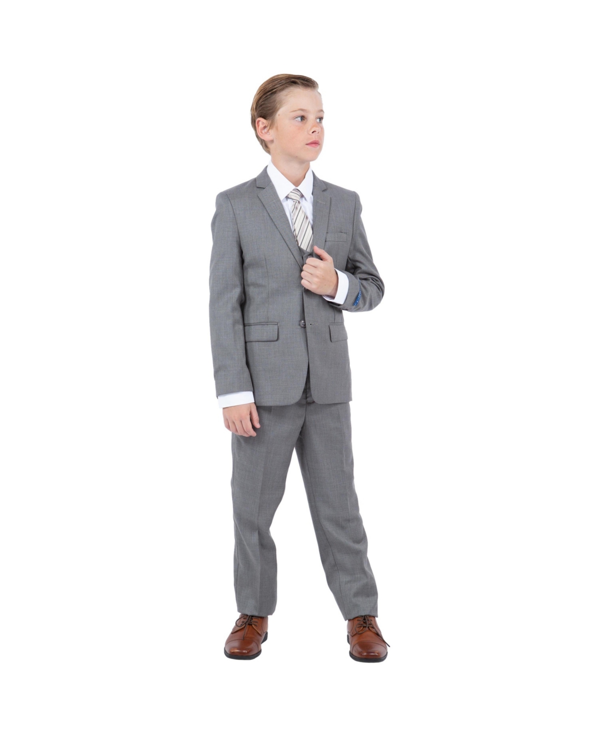 Click here for Perry Ellis Big Boys 5 Piece Sharkskin Suit Vest P... prices