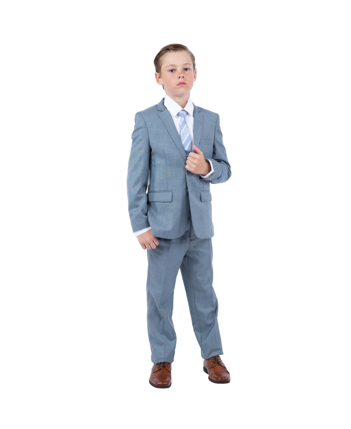 Click here for Perry Ellis Big Boys 5 Piece Sharkskin Suit Vest P... prices