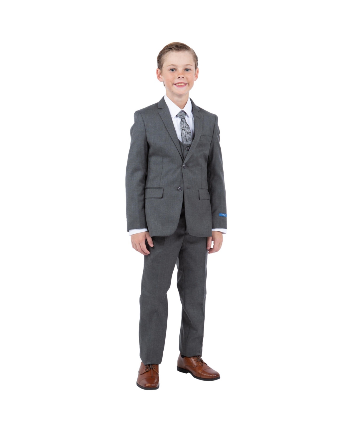 Click here for Perry Ellis Big Boys 5 Piece Sharkskin Suit Vest P... prices