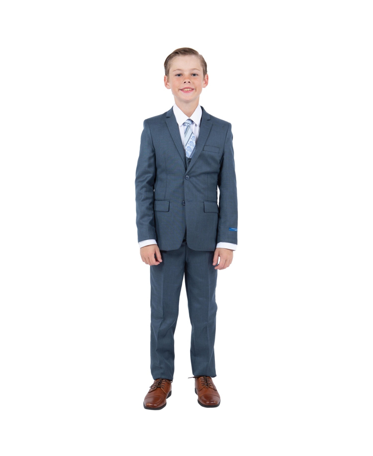 Click here for Perry Ellis Big Boys 5 Piece Sharkskin Suit Vest P... prices