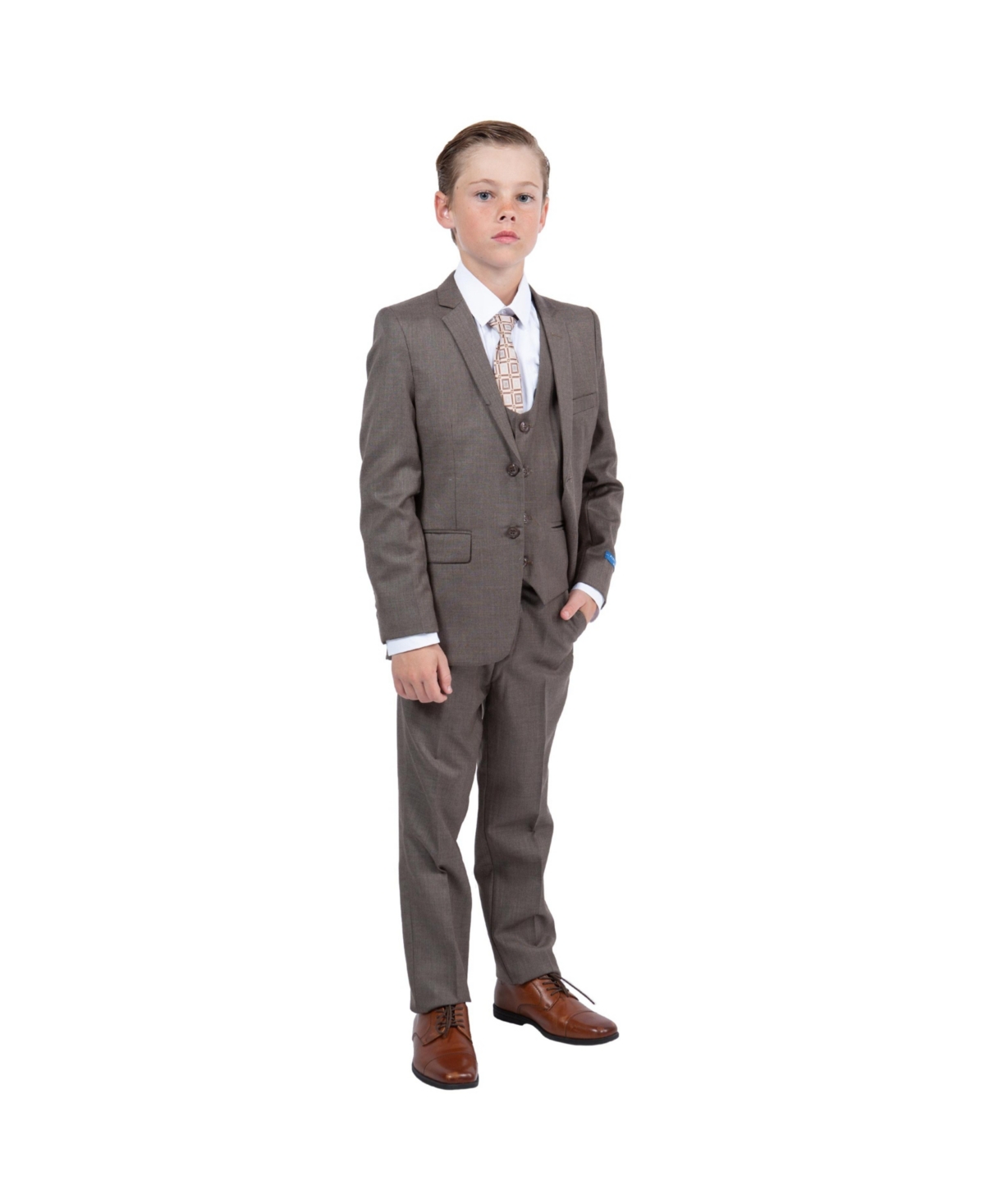 Click here for Perry Ellis Big Boys 5 Piece Sharkskin Suit Vest P... prices