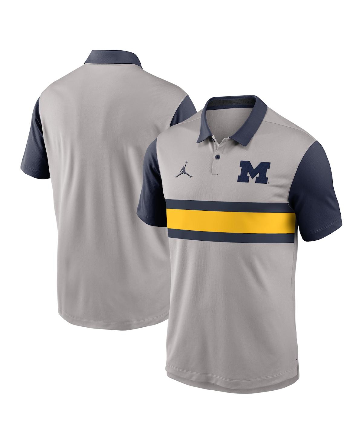 Click here for Jordan Mens Gray/Navy Michigan Wolverines Vapor Pe... prices