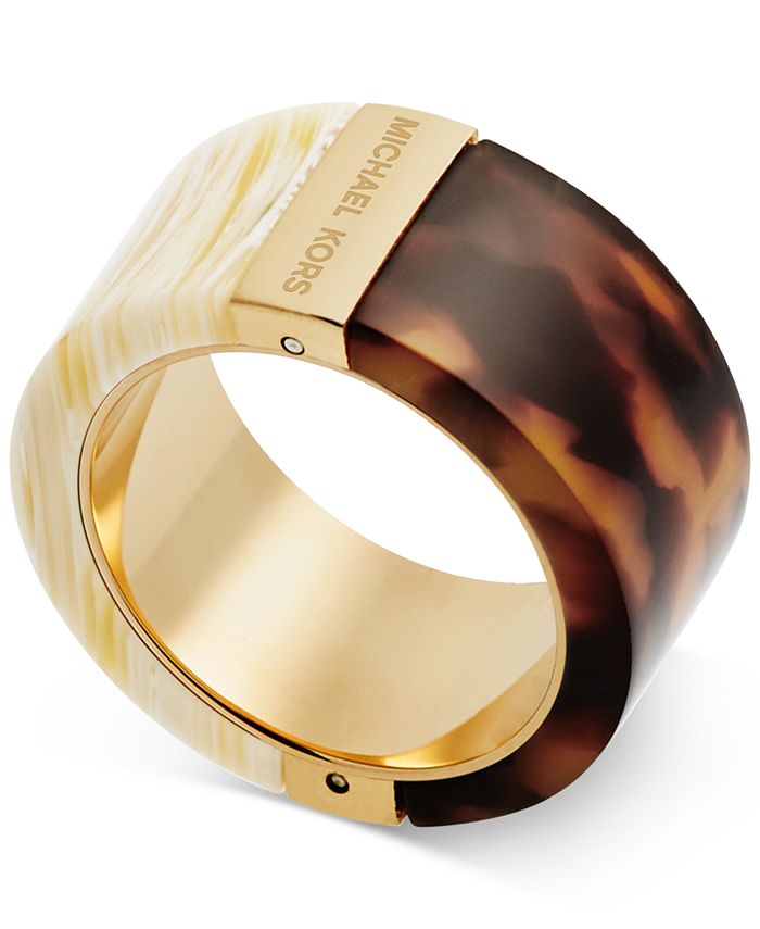 Michael Kors Rose Color Blocked Rings - Macy's