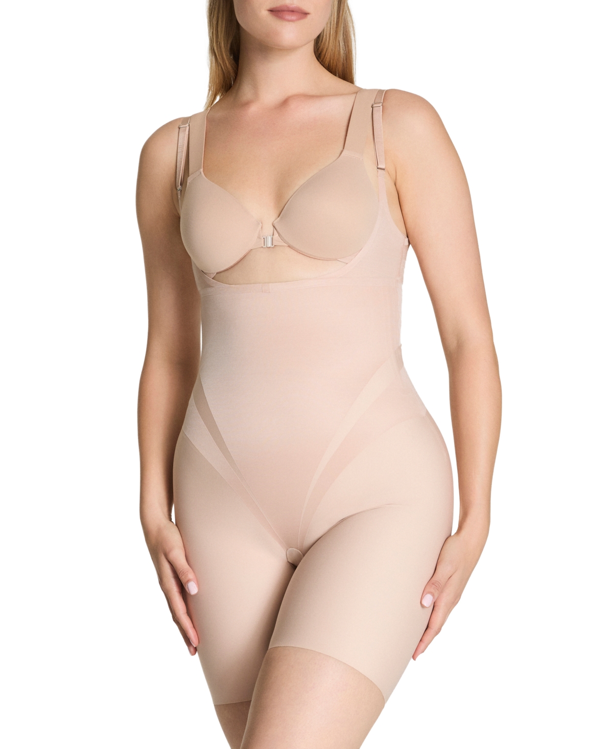 Click here for Spanx Womens Ultra-Sculpt Open-Bust Mid-Thigh Body... prices