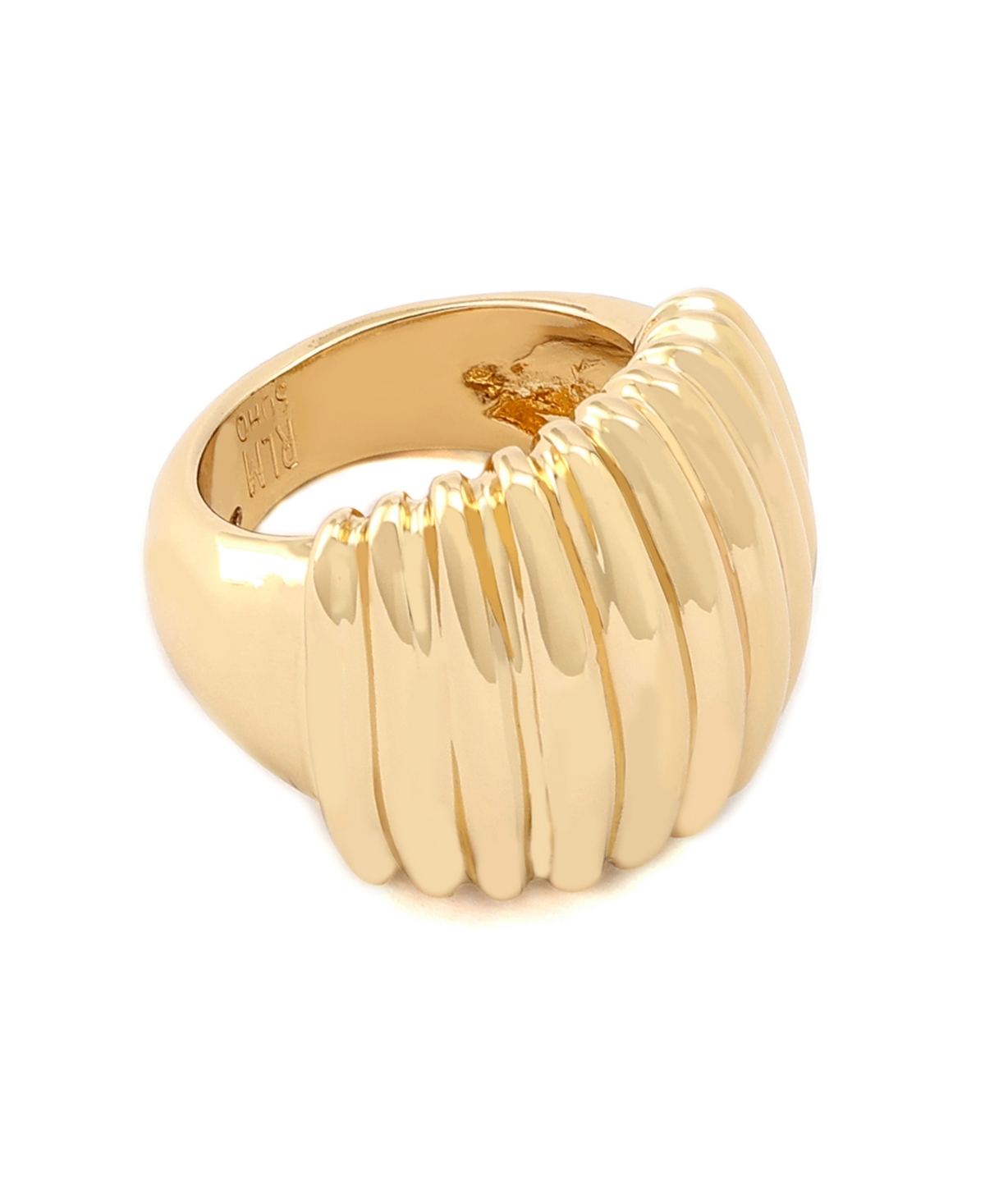 Click here for Robert Lee Morris Soho Gold Ribbed Tube Band Ring... prices