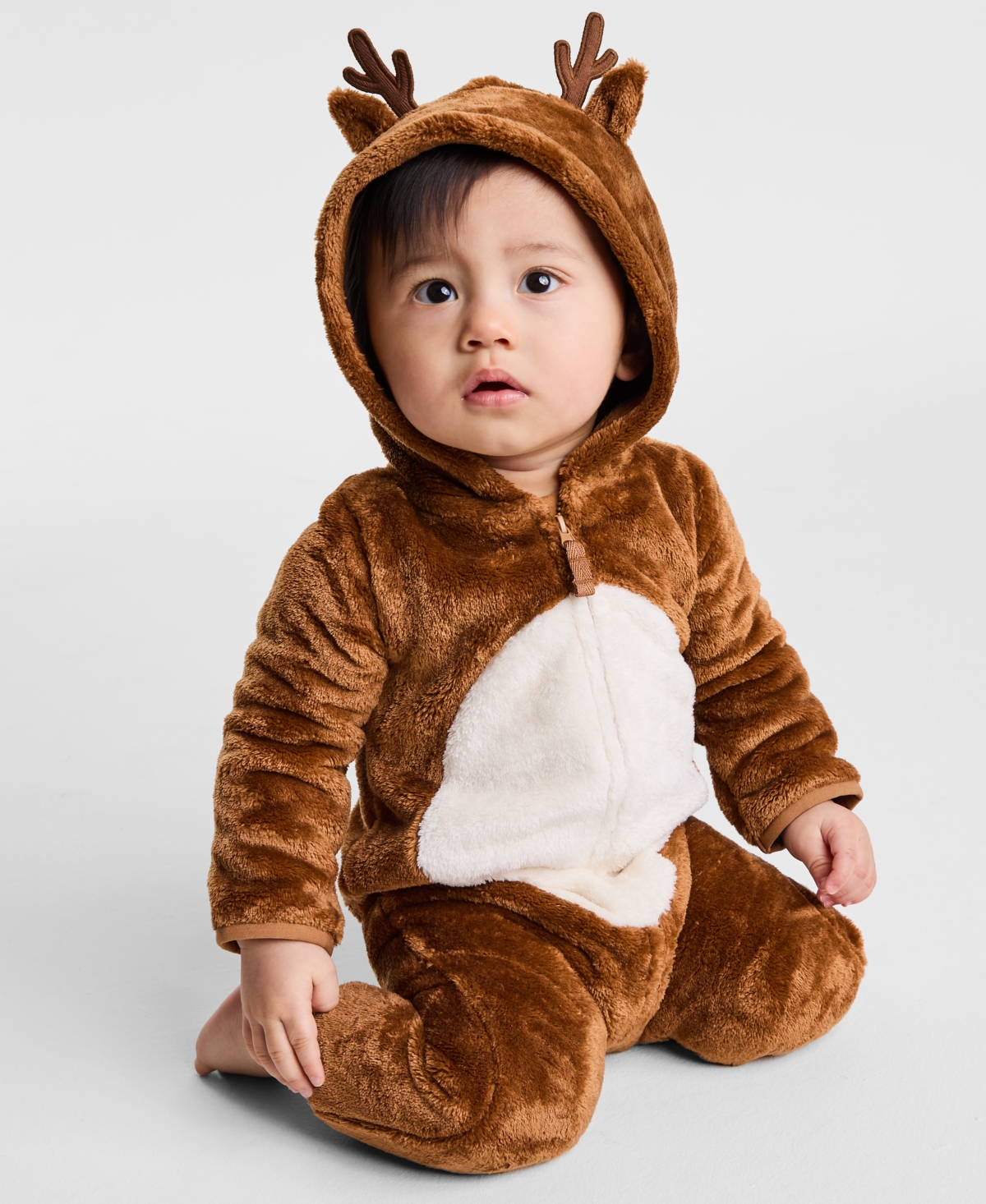 Click here for Carters Baby Boys or Baby Girls Reindeer Print Jum... prices