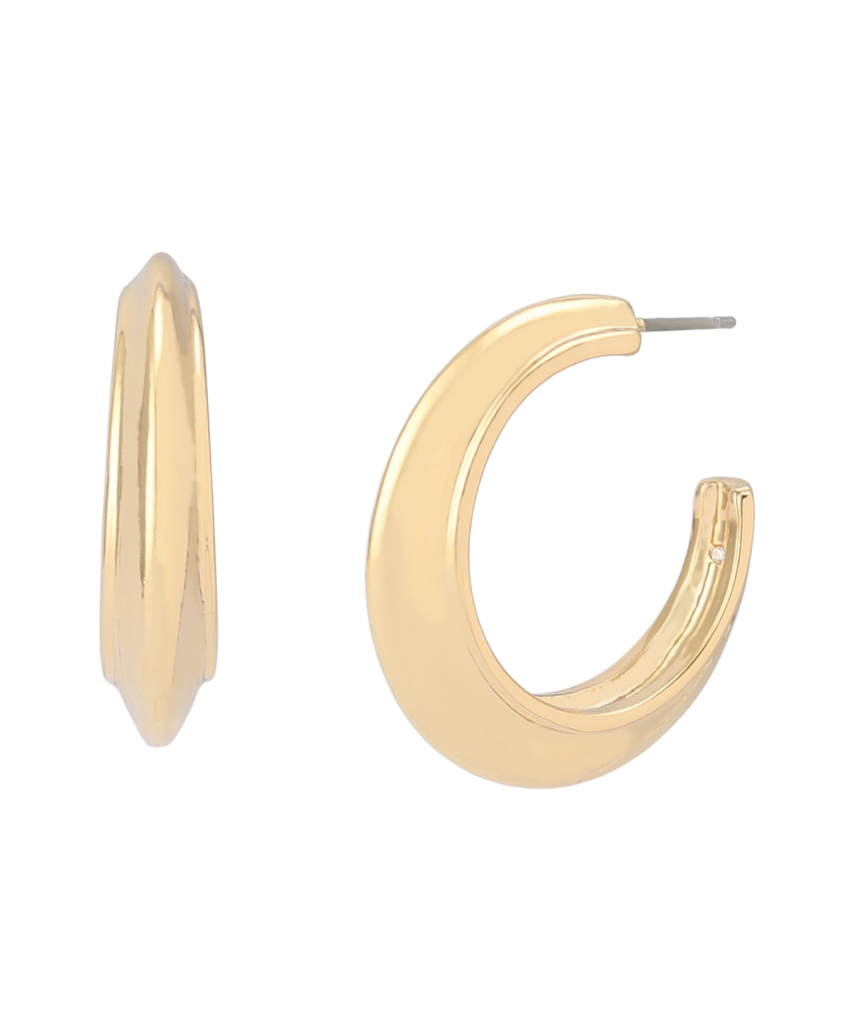 Click here for Steve Madden Gold Boho Chubby Hoop Earrings - Moth... prices