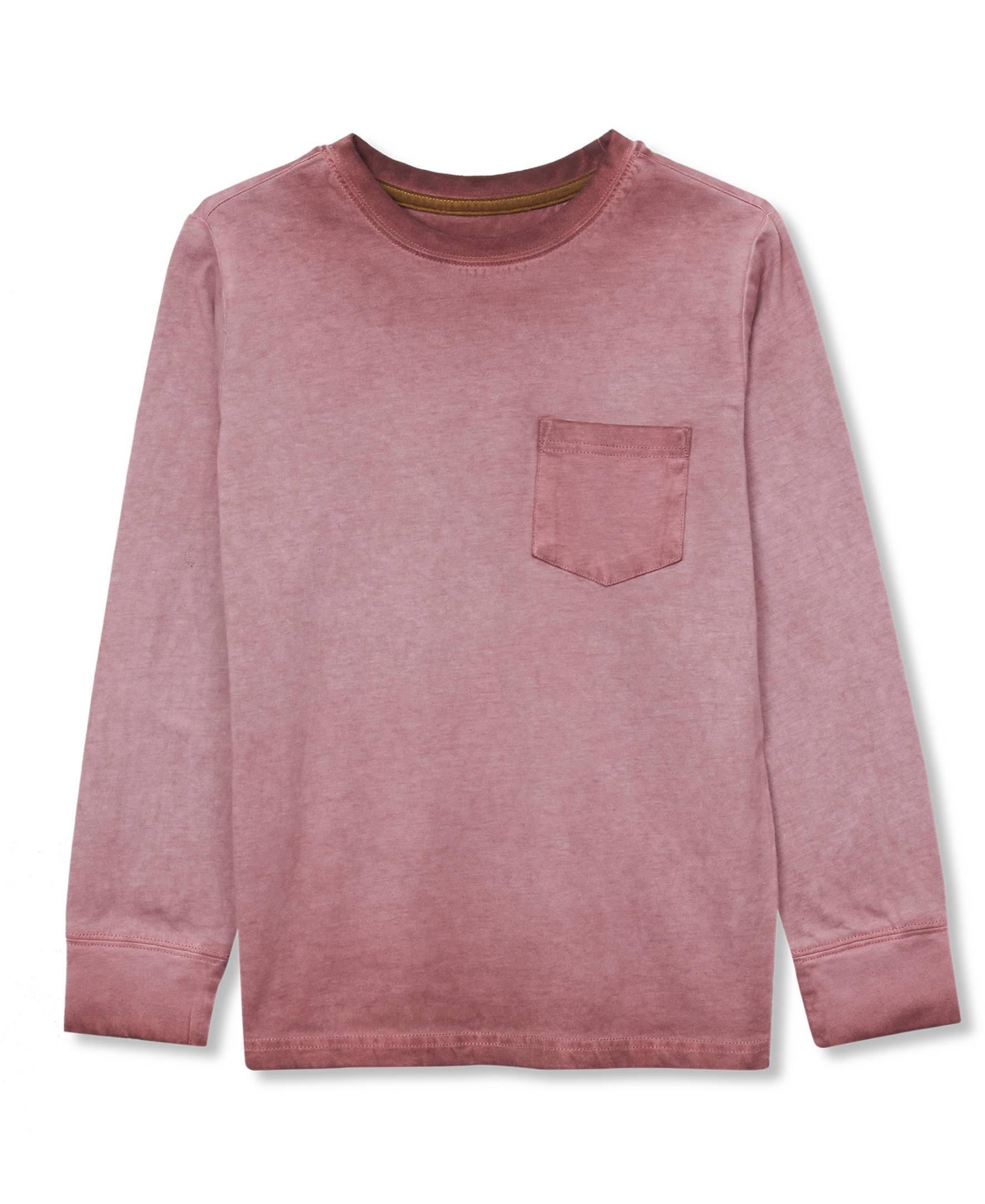 Click here for Lands End Boys Long Sleeve Washed Pocket Shirt - B... prices