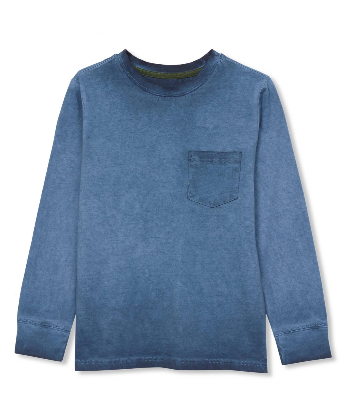 Click here for Lands End Boys Long Sleeve Washed Pocket Shirt - C... prices