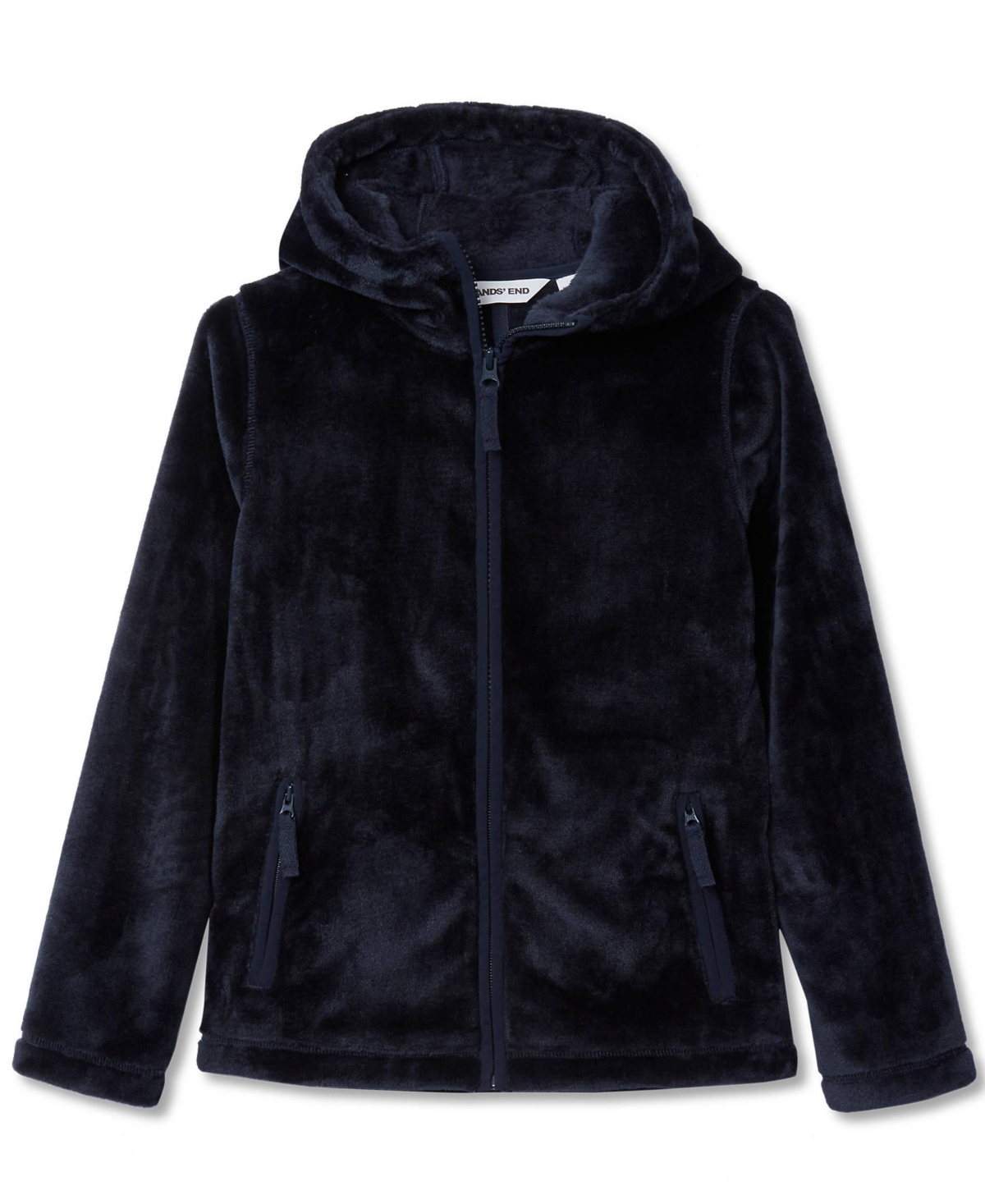 Click here for Lands End Girls Softest Fleece Hoodie - Classic na... prices