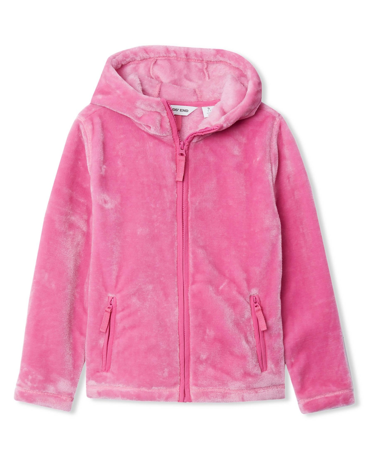 Click here for Lands End Girls Softest Fleece Hoodie - Fuchsia pi... prices
