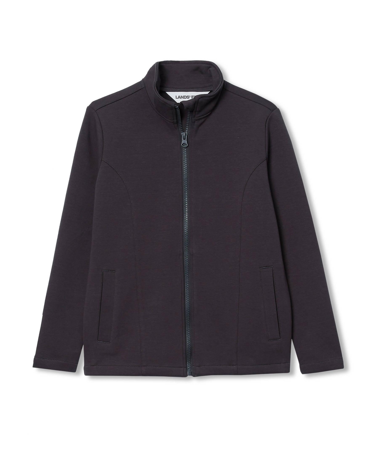 Click here for Lands End Boys Husky Long Sleeve Knit Full Zip Moc... prices