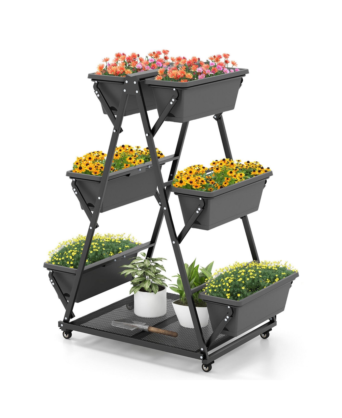 Click here for Gymax 3-tier Vertical Garden Planter Box w/ Lockab... prices