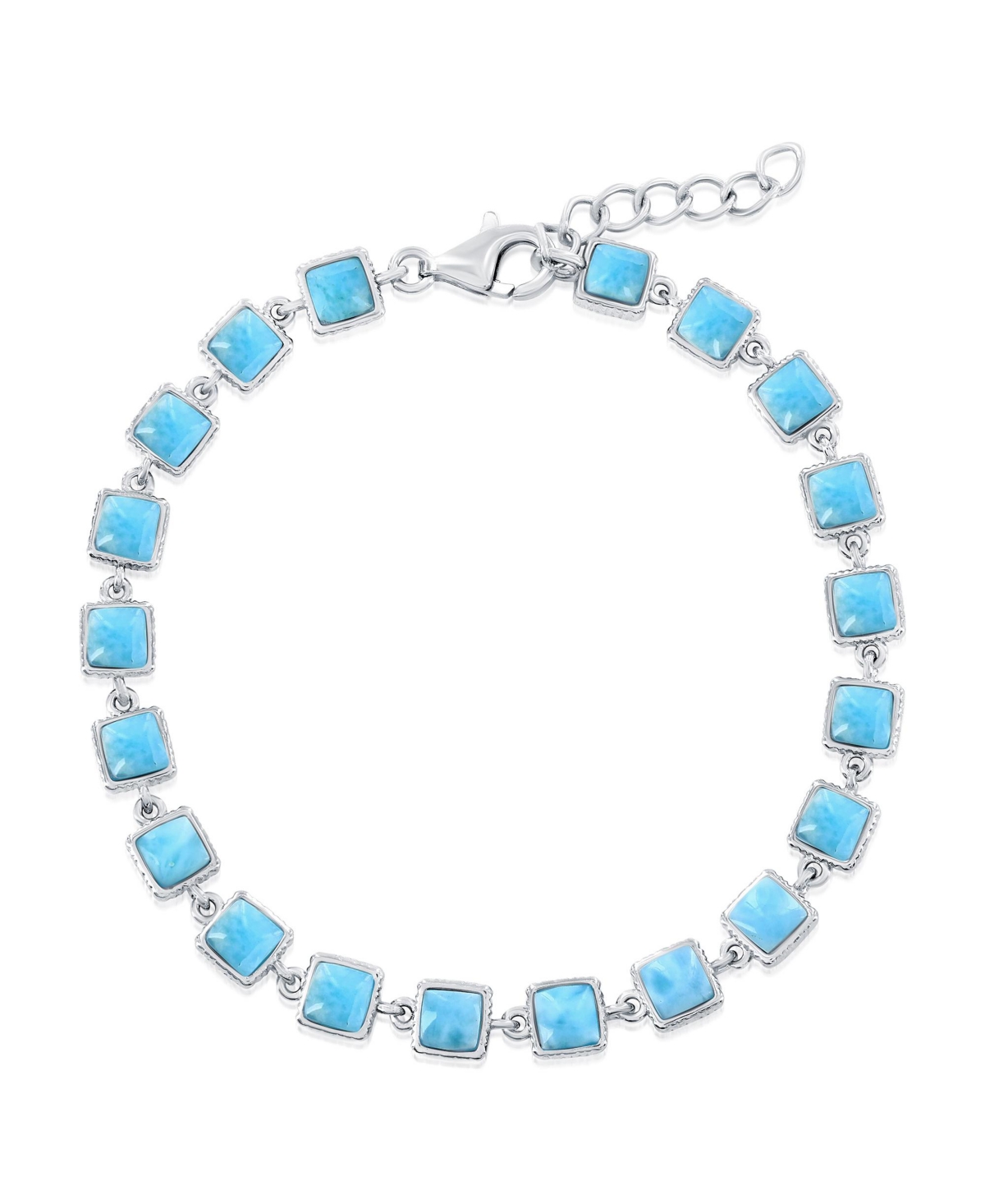 Click here for Caribbean Treasures Sterling Silver  Square Larima... prices