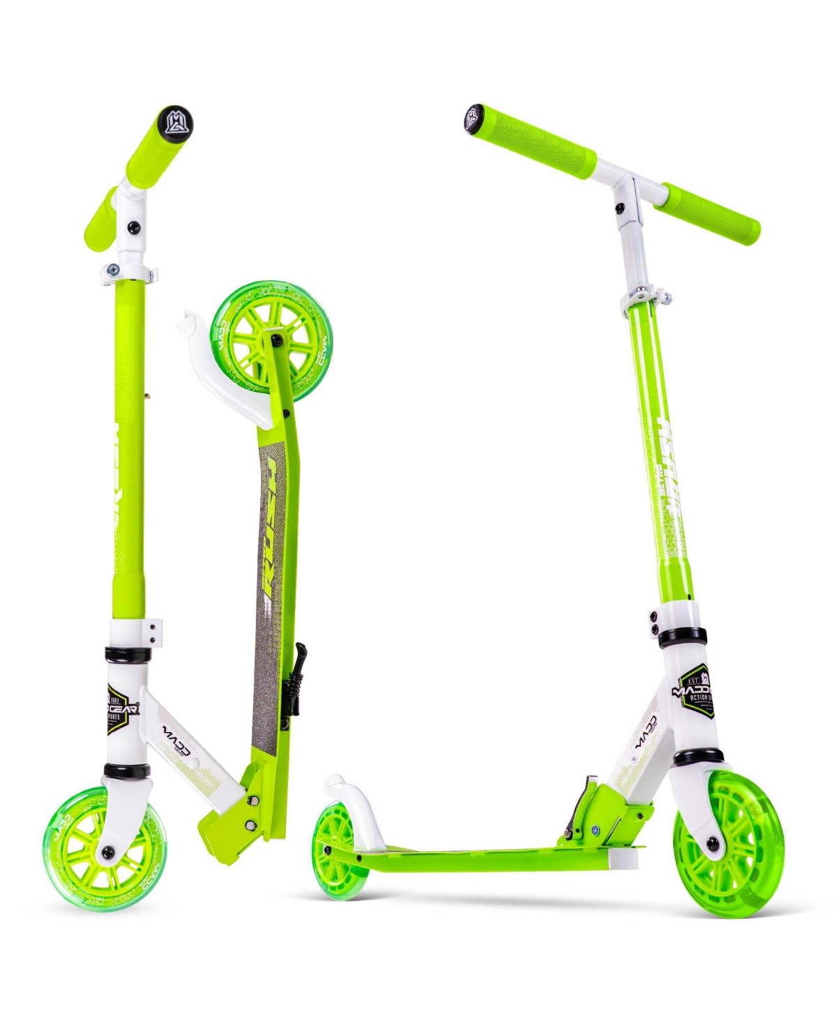 Click here for Folding Kick Scooter with Lights - Madd Gear Rush... prices