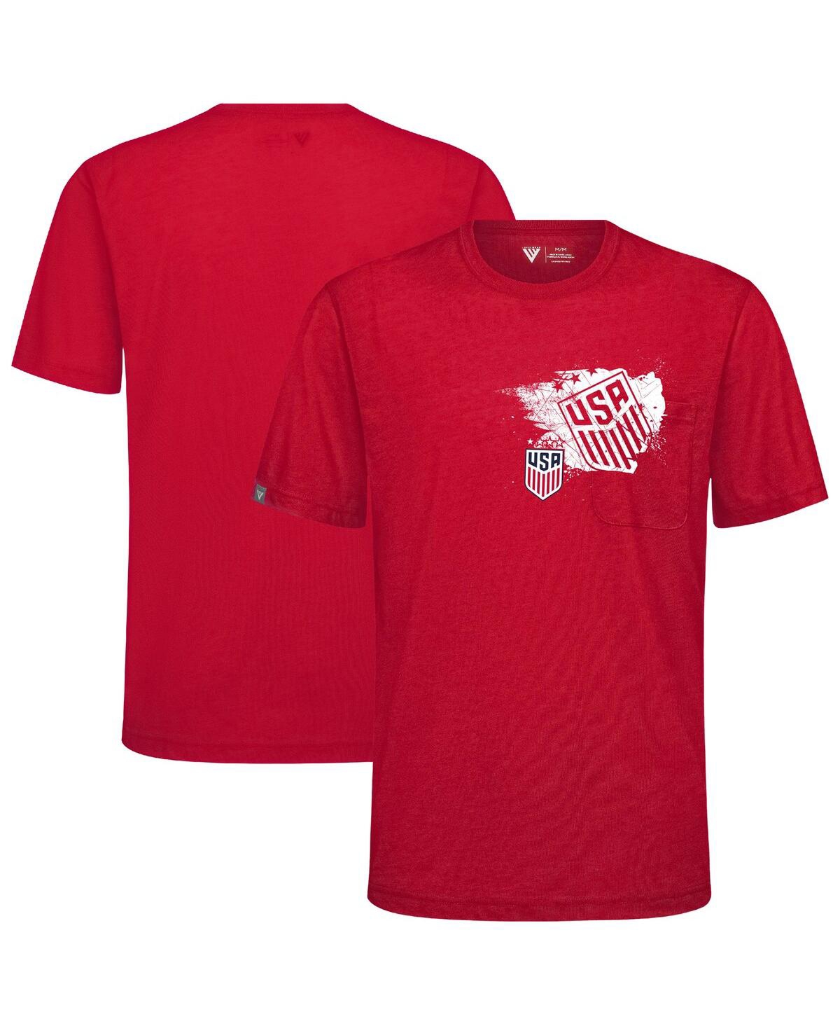 Click here for LevelWear Mens Red Uswnt Focal Blasted T-Shirt - R... prices