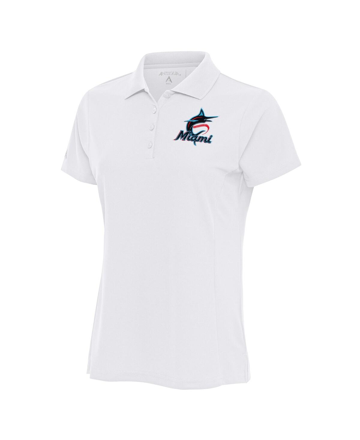Click here for Antigua Womens White Miami Marlins Logo Legacy Piq... prices