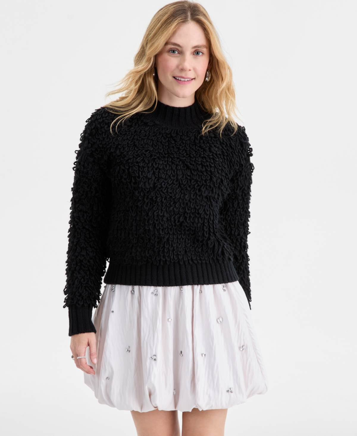 Click here for On 34th Womens Plush Loop Pullover Sweater  Macys... prices