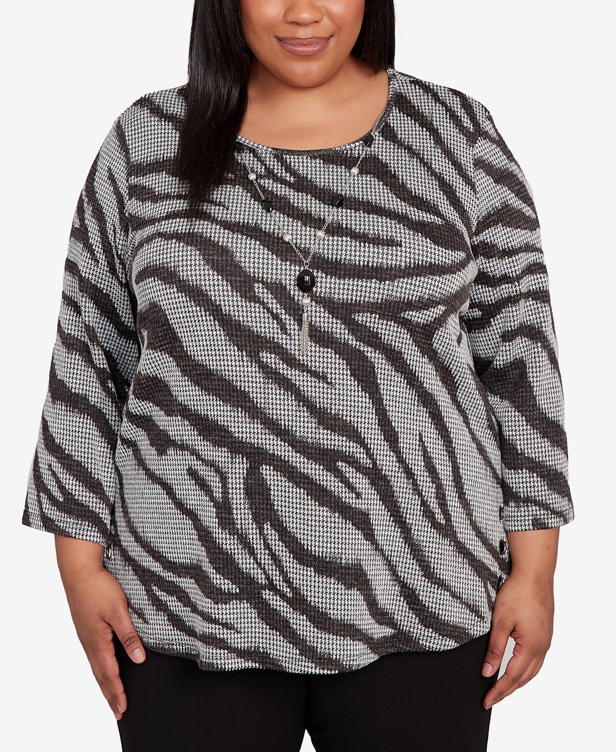 Click here for Alfred Dunner Plus Size Jet Setter Animal Houndsto... prices