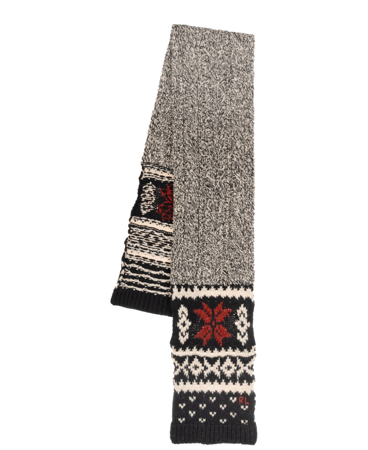 Click here for Polo Ralph Lauren Mens Holiday Pattern Cable Scarf... prices