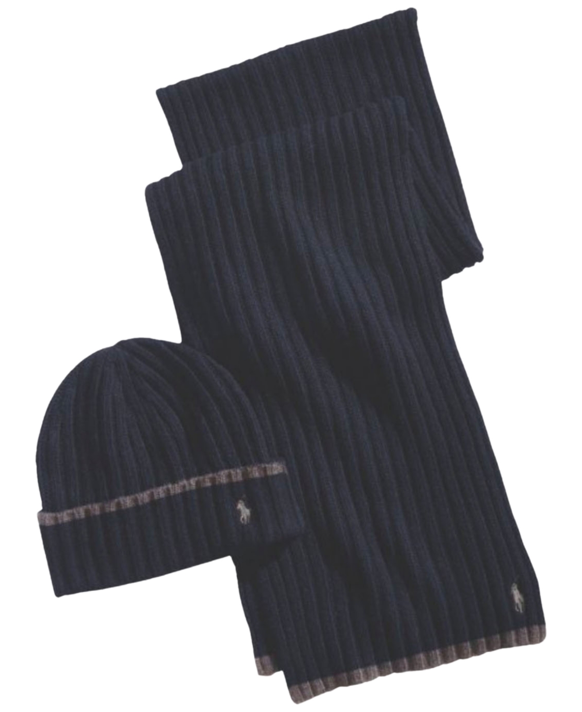 Click here for Polo Ralph Lauren Mens Classic Ribbed Hat and Scar... prices