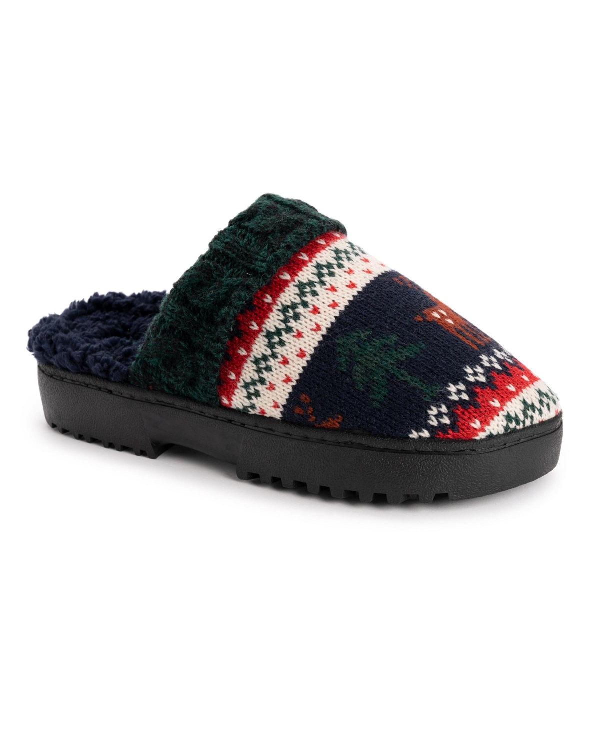 Click here for Muk Luks Womens Minette Slipper - Navy fairisle prices