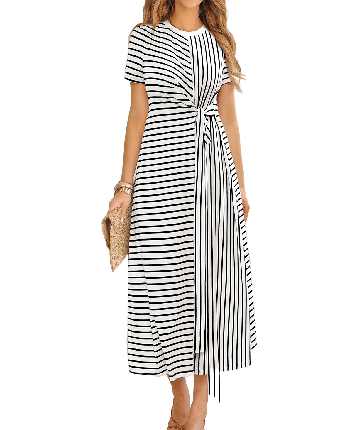 Click here for Cupshe Womens Timeless Tune Striped Maxi Beach Dre... prices