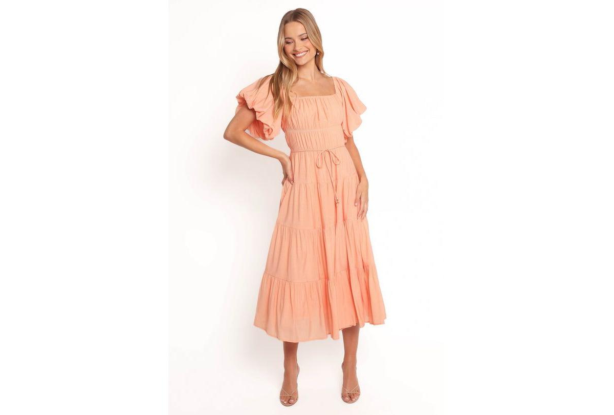 Click here for Petal and Pup Womens Julie Off Shoulder Midi Dress... prices