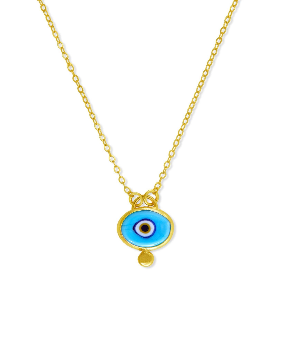 Click here for Ottoman Hands Alara Evil Eye Pendant Necklace - Bl... prices