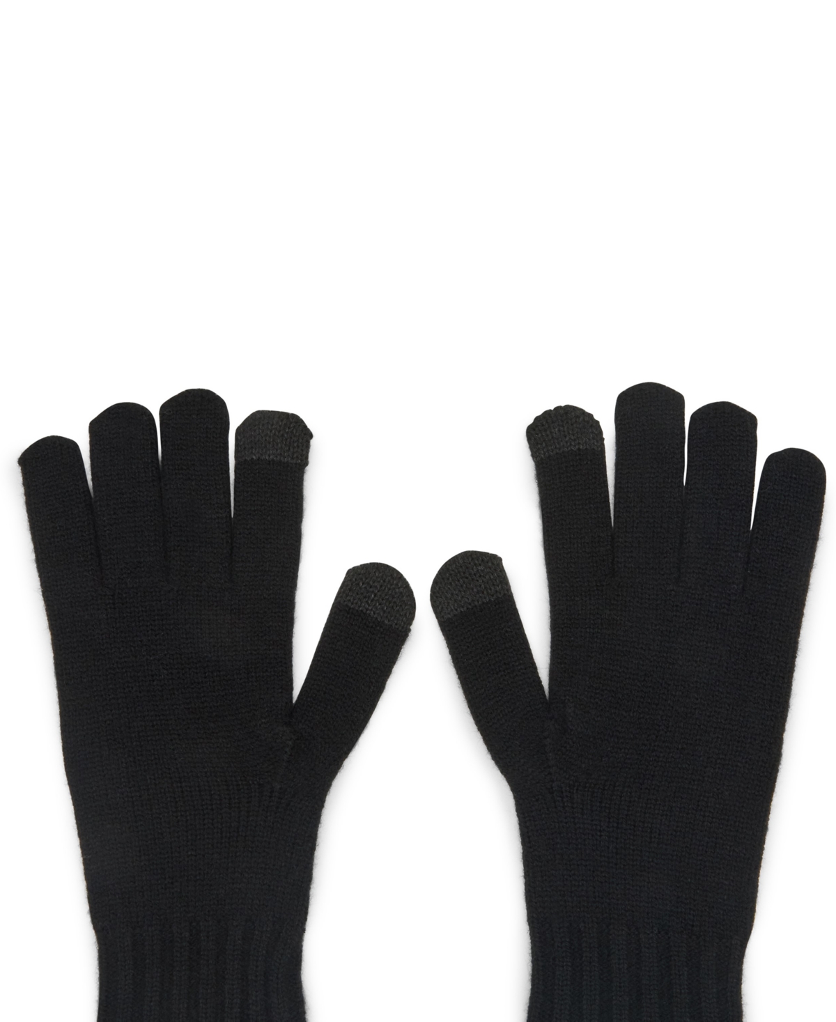 Click here for Steve Madden Womens Knit Tipped Gloves - Black prices