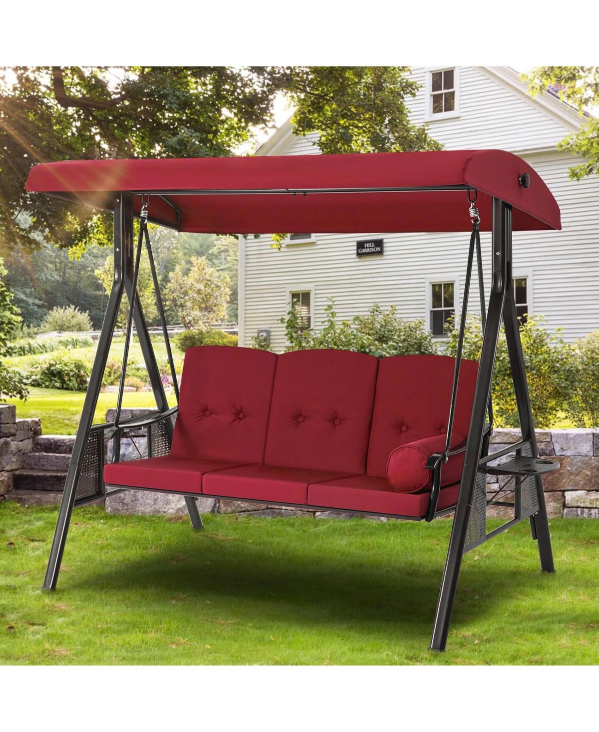 Click here for Aecojoy 3-Seat Porch Swings with Adjustable Canopy... prices