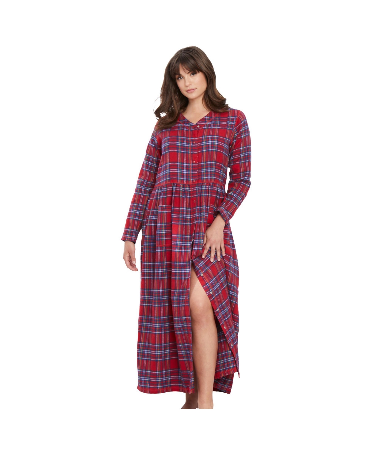 Click here for Only Necessities Plus Size Flannel Plaid Lounger -... prices