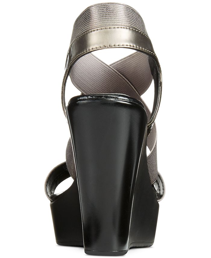 CHARLES by Charles David Feature Wedge Sandals - Macy's