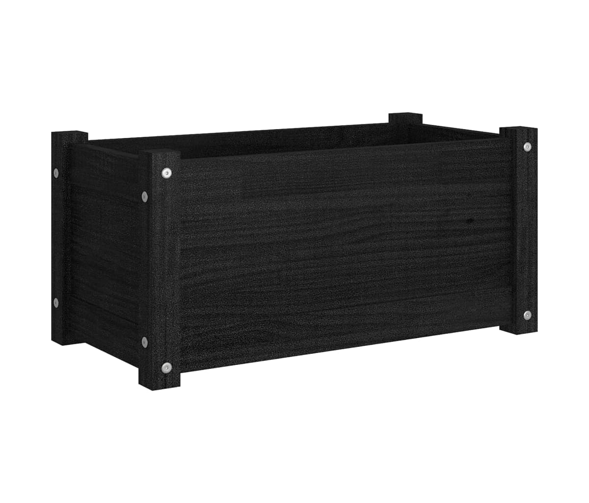 Click here for vidaXL Garden Planter Black Solid pinewood 23.6 x... prices
