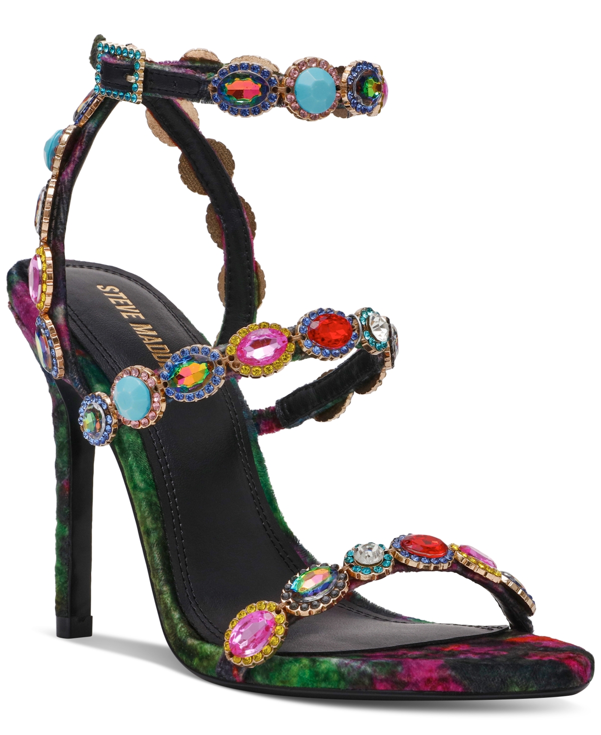 Click here for Steve Madden Tamala Gemstone-Embellished Strappy D... prices