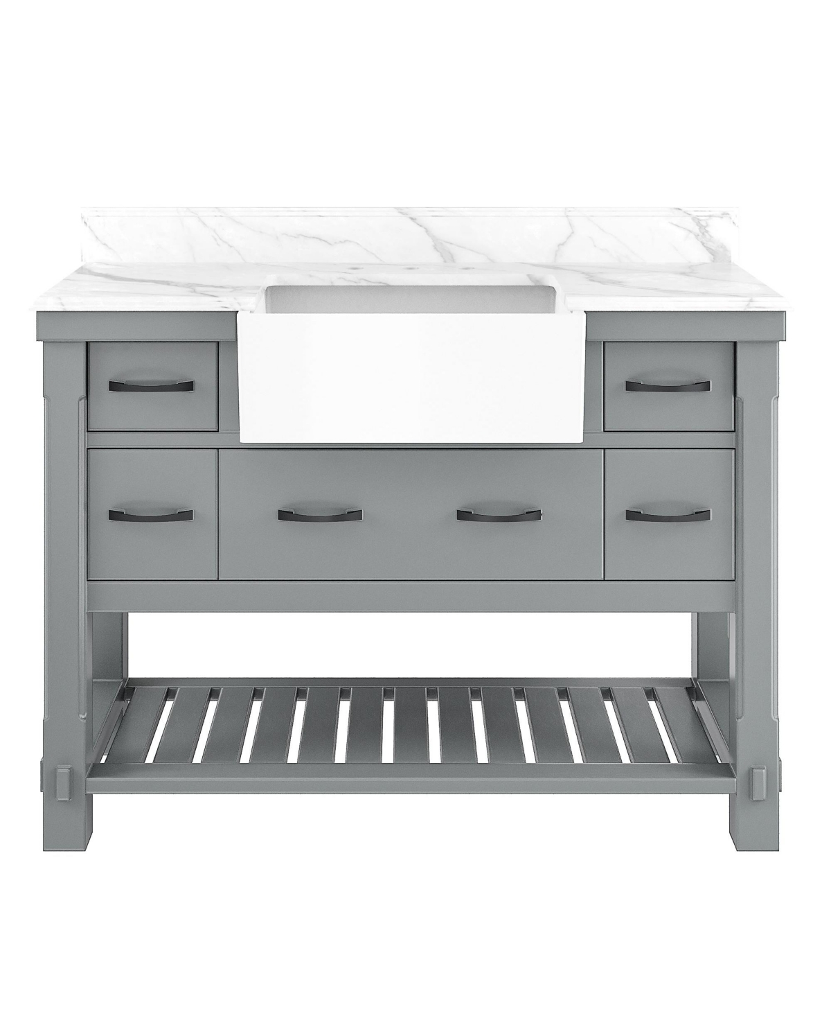Click here for Casainc 48-Inch Solid Wood Bathroom Vanity with Qu... prices