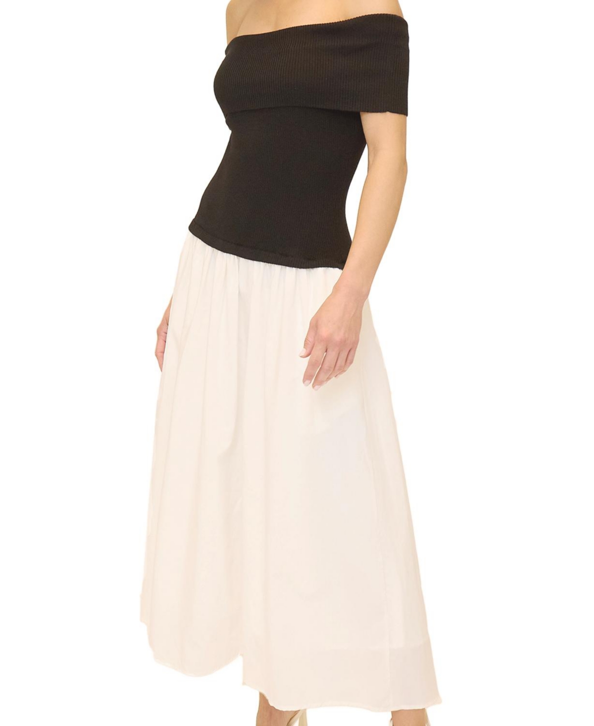Click here for Central Park West Womens Darcy Mixed Media Off Sho... prices